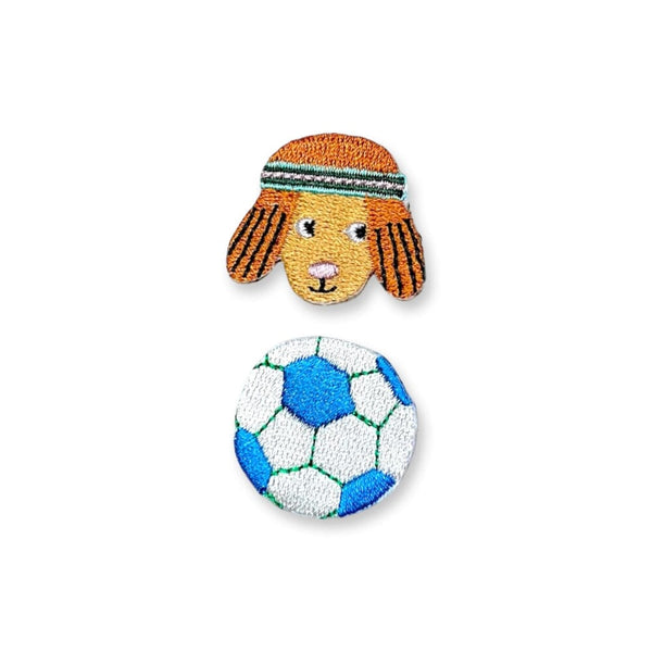 hejpatches | Bügelpatch Set "Fußball" | Matsch mit Sahne