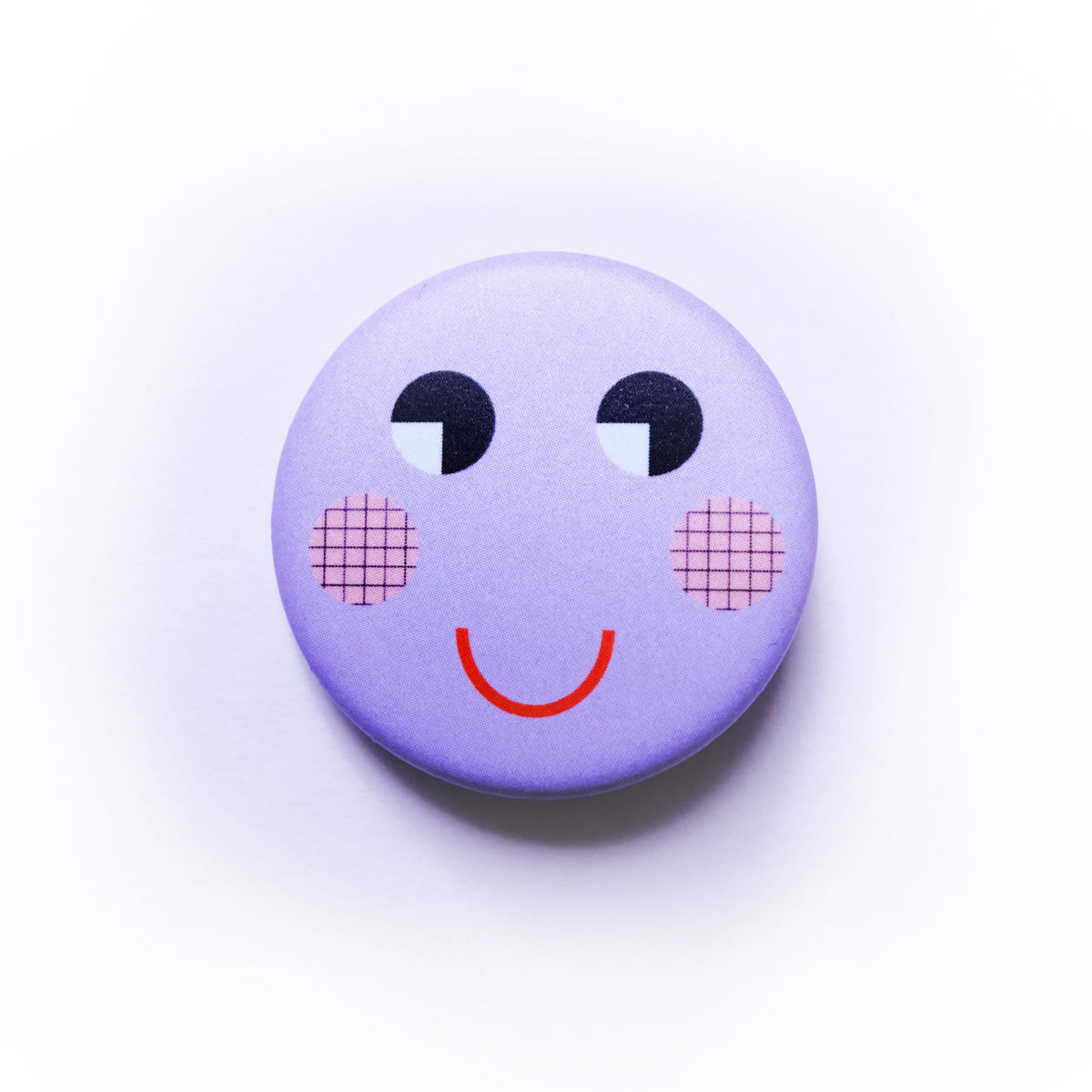 Button "Smiley Face Lila" | Matsch mit Sahne