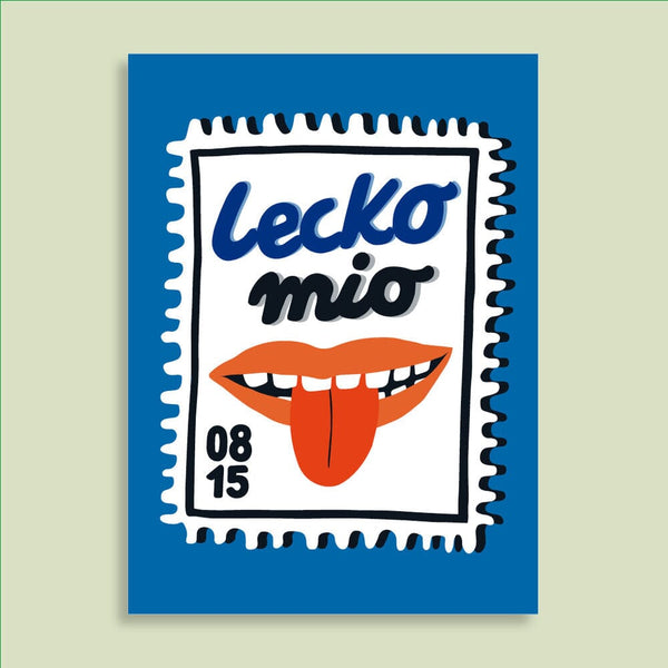 Poskarte "Lecko Mio" von Family Tree Studio | Matsch mit Sahne