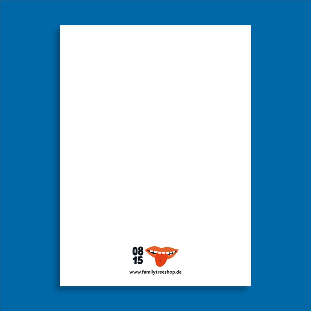 Poskarte "Lecko Mio" von Family Tree Studio | Matsch mit Sahne