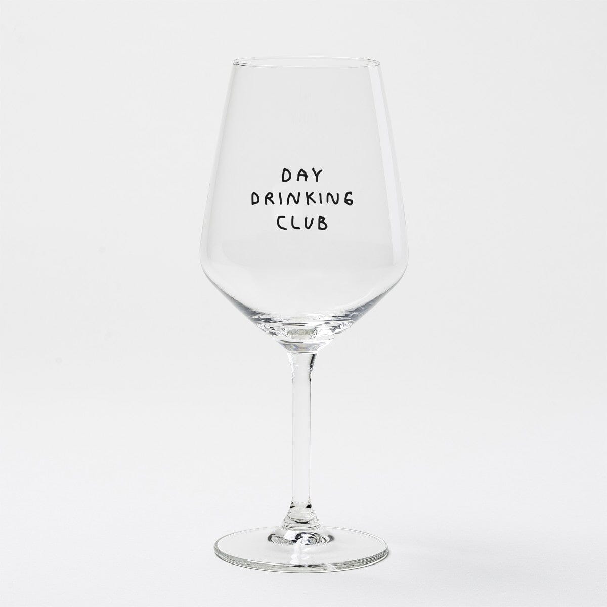 Weinglas "Day Drinking Club" von selekkt | Matsch mit Sahne