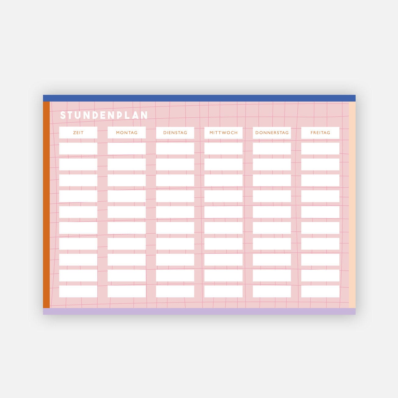 Stundenplan zweiseitig "grid" | Matsch mit Sahne